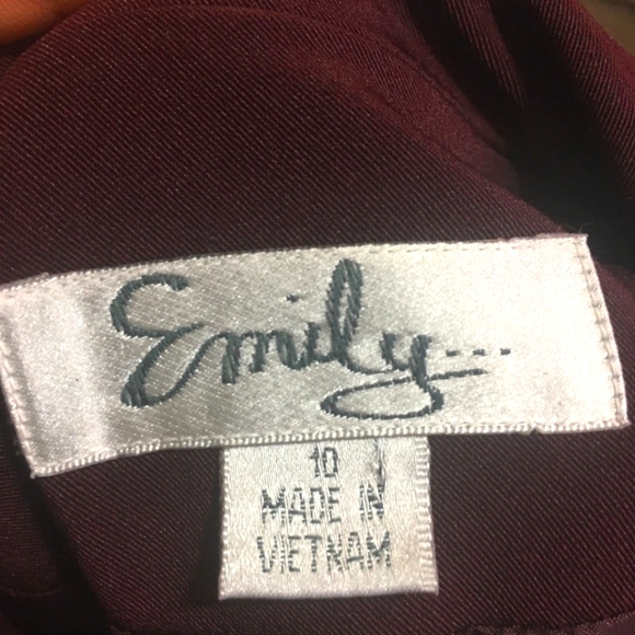 Emily Designs | Pants & Jumpsuits | Emily Designs Burgundy Pant Suit ...
